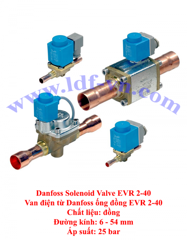 Van điện từ Danfoss EVR 2-40 – LDF REFRIGERATION