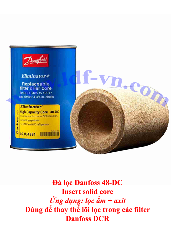 Đá lọc ẩm Danfoss DCR 48-DC – LDF REFRIGERATION