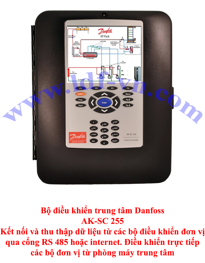 Bộ điều khiển trung tâm Danfoss AK-SC 255 – LDF REFRIGERATION