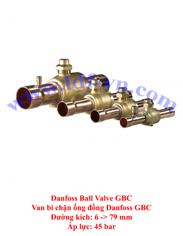Van bi chặn Danfoss GBC shut-off valve – LDF REFRIGERATION