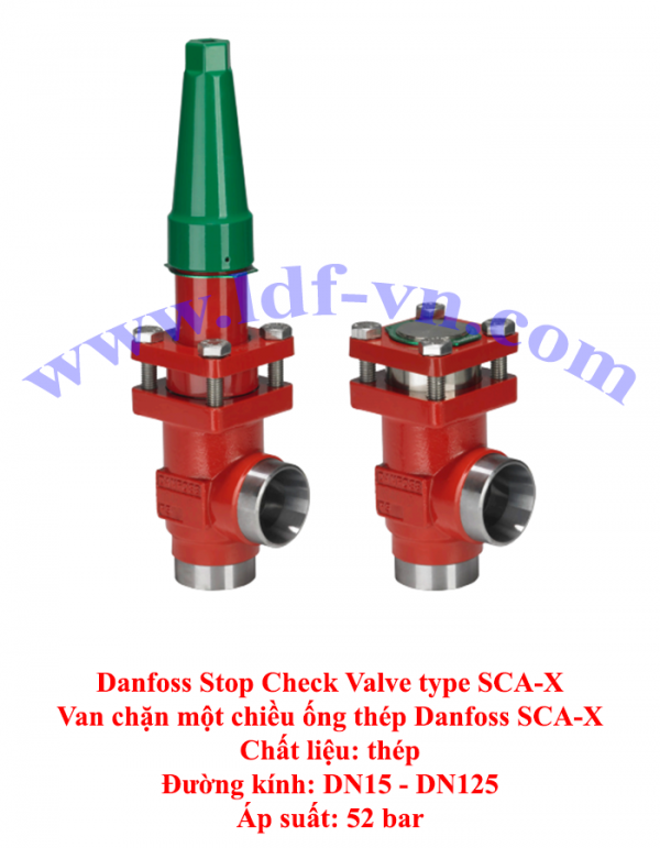 Van chặn một chiều Danfoss SCA-X – LDF REFRIGERATION